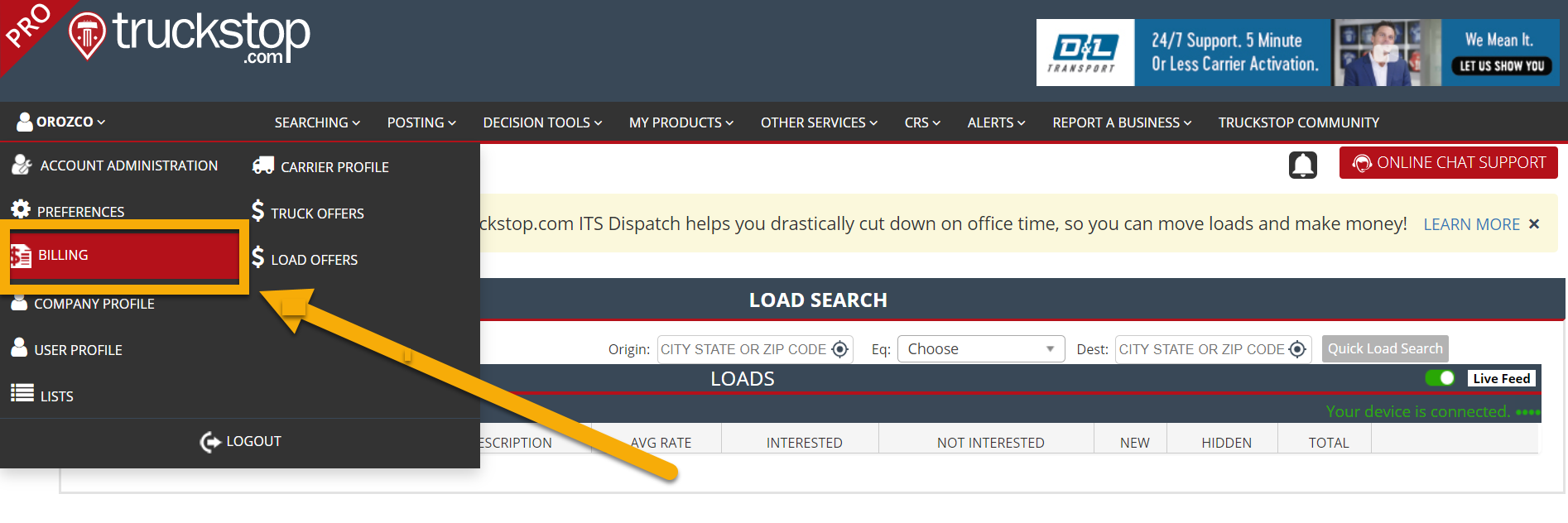 How to Cancel my Truckstop.com Load Board Account