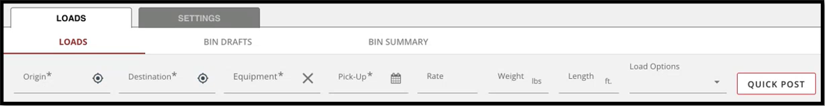 New Load Post: Quick Load Post