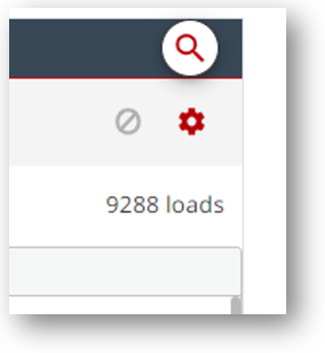 New Load Search: Total load count/Total loads in search