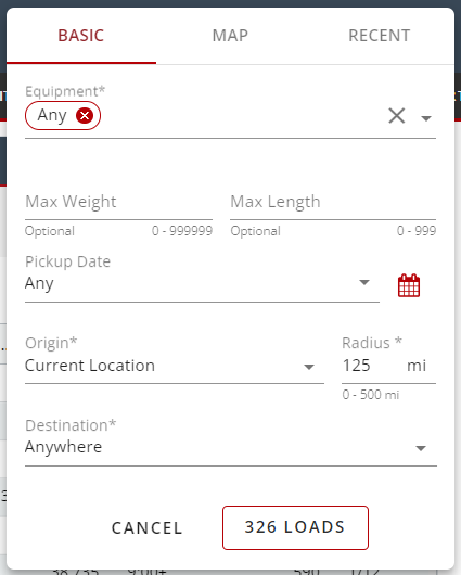 How To - New Load Search