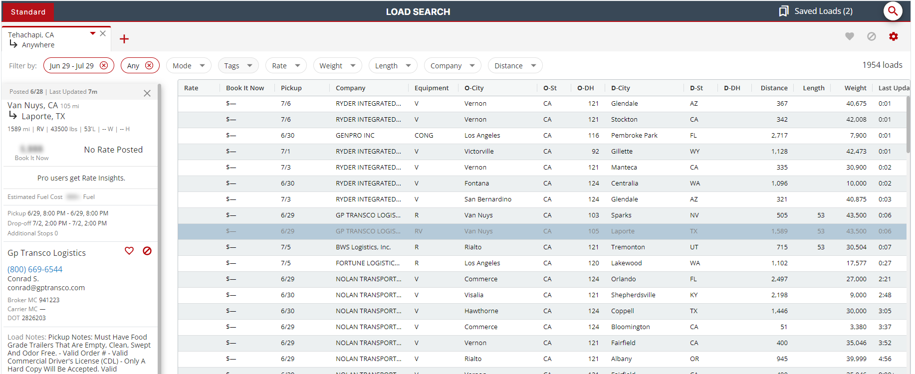 How To - New Load Search