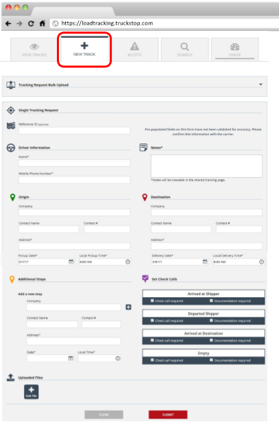 Load Tracking Broker View