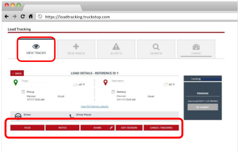 Load Tracking Broker View