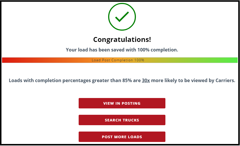 New Load Post Experience